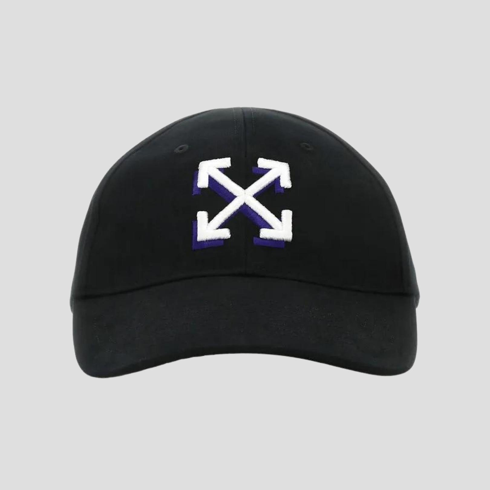 Mũ Off-White Black With Logo Arrows Embroidered - OMLB041S23FAB0061001