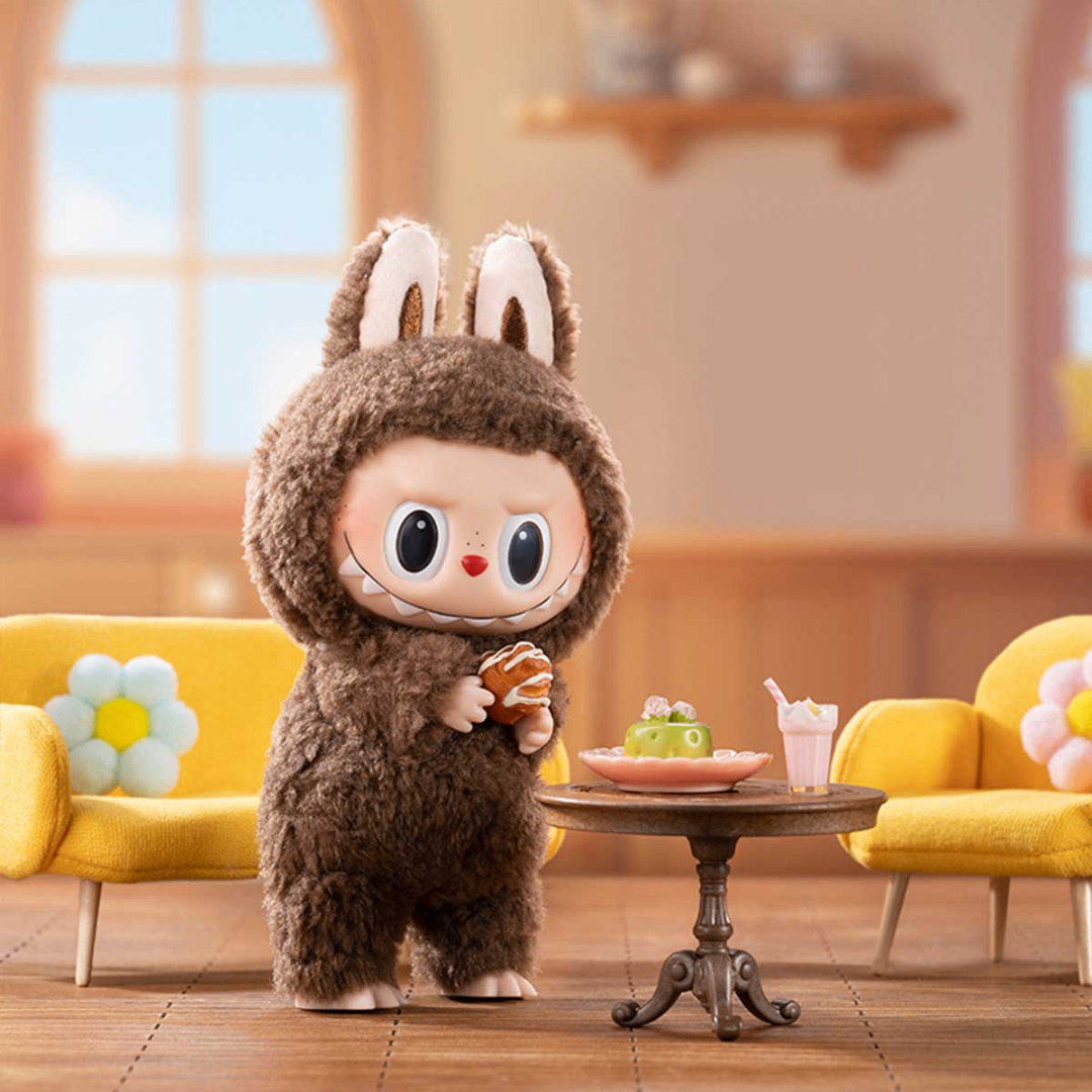 Pop Mart x Labubu Exciting Macaron Check Card - Chestnut Cocoa