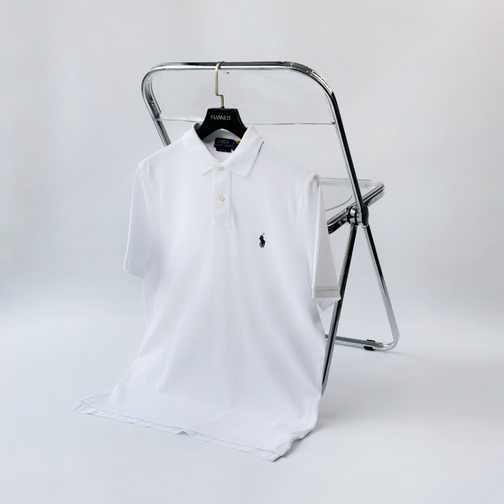 Áo Polo RALPH LAUREN In White With Logo Embroidered - 710666997001