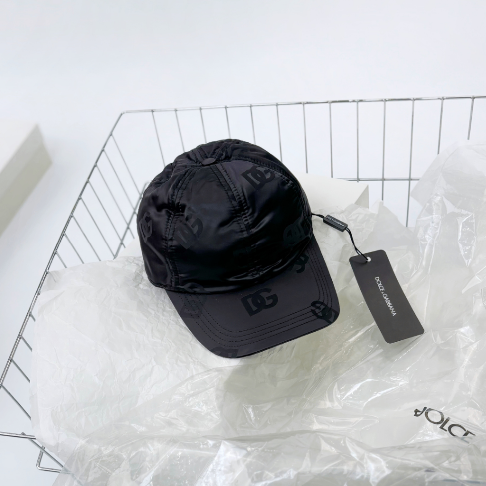 Mũ Dolce&Gabbana Rapper With Logo Print In Black - GH810A FJSB7 N0000