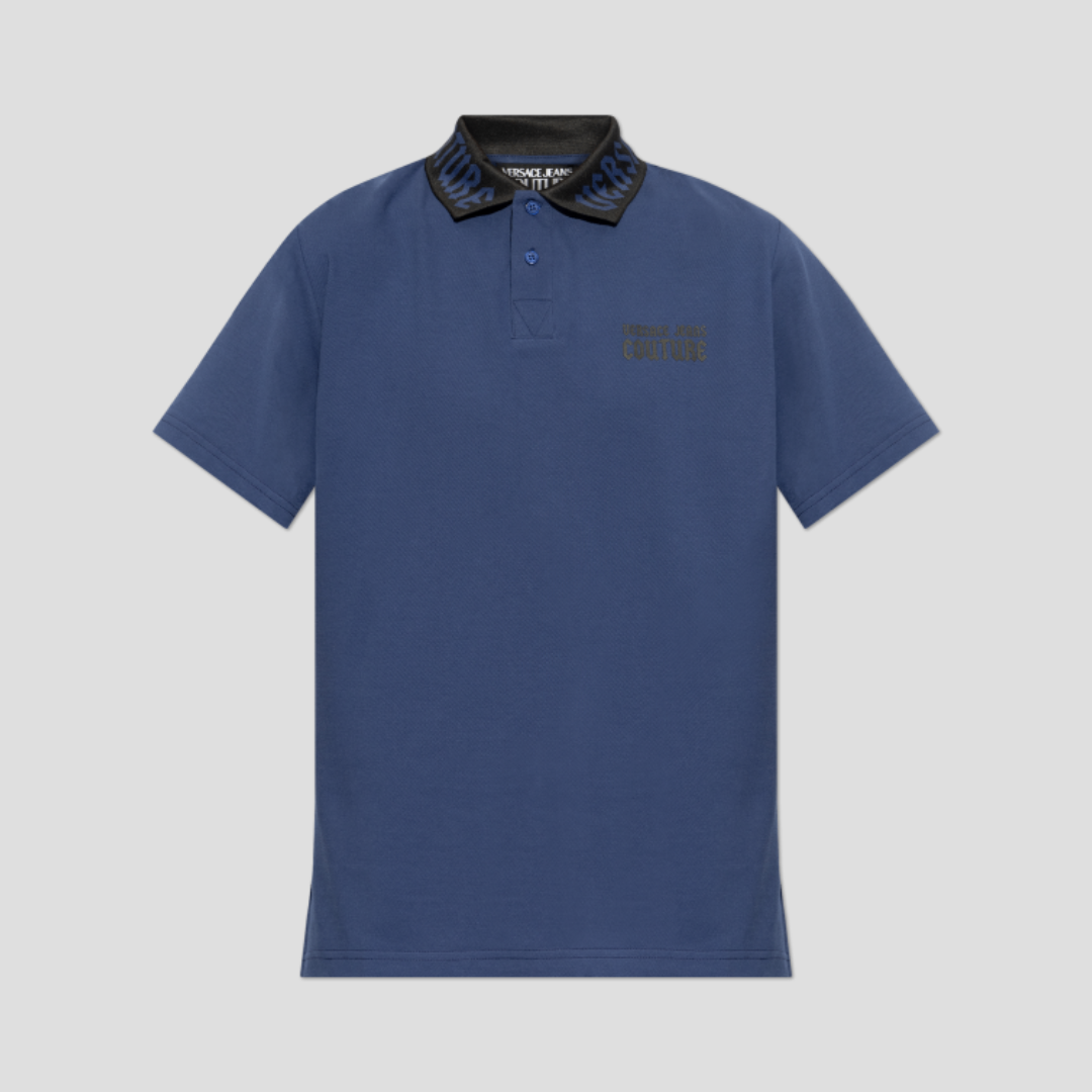 Áo Polo Versace Jeans Couture CZARNY In Blue - 77GAGT05 CJ01T 238