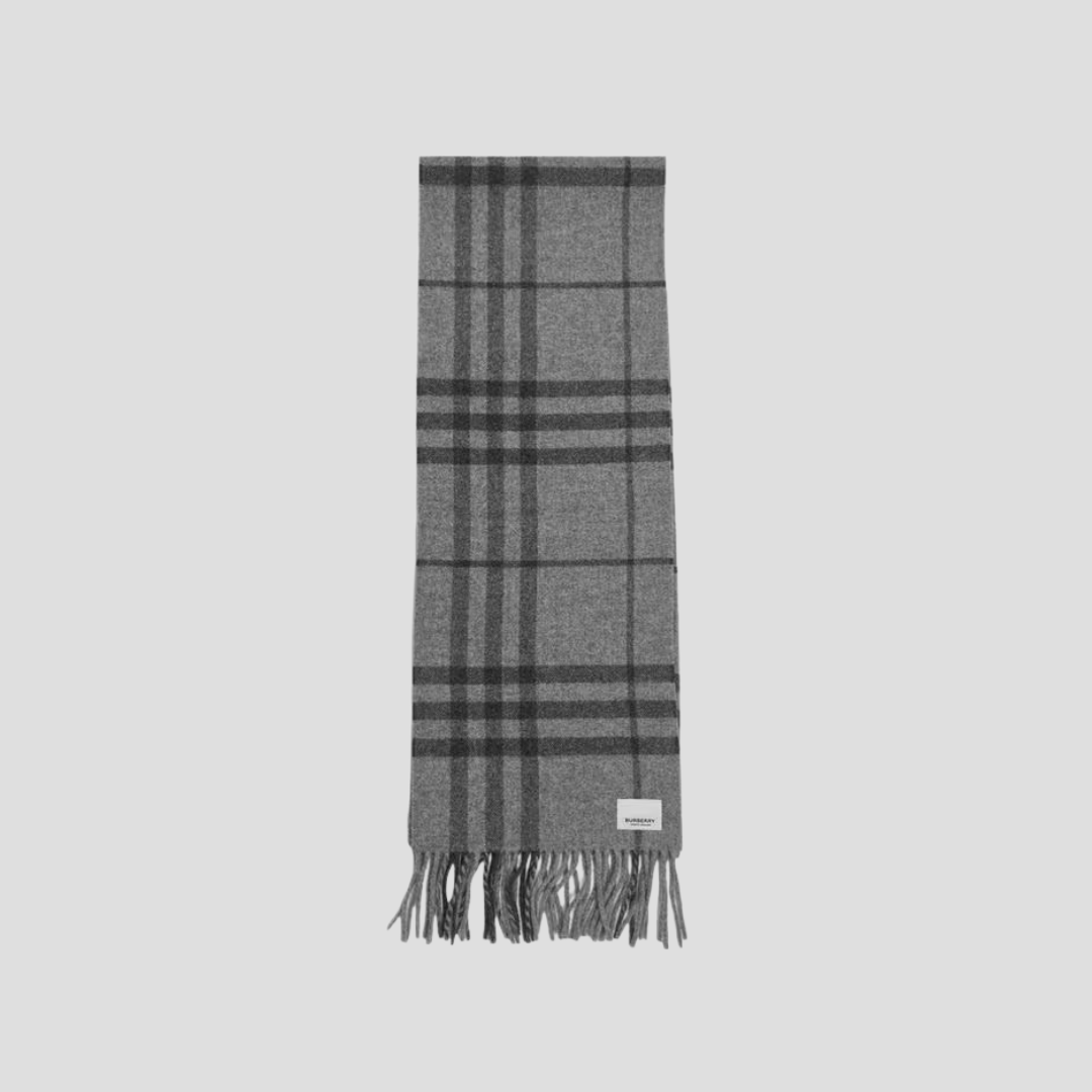Khăn Burberry Check Grey - 8089945