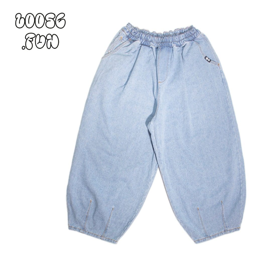 Quần Dài Jean Loose.Fun Màu Bò Sáng