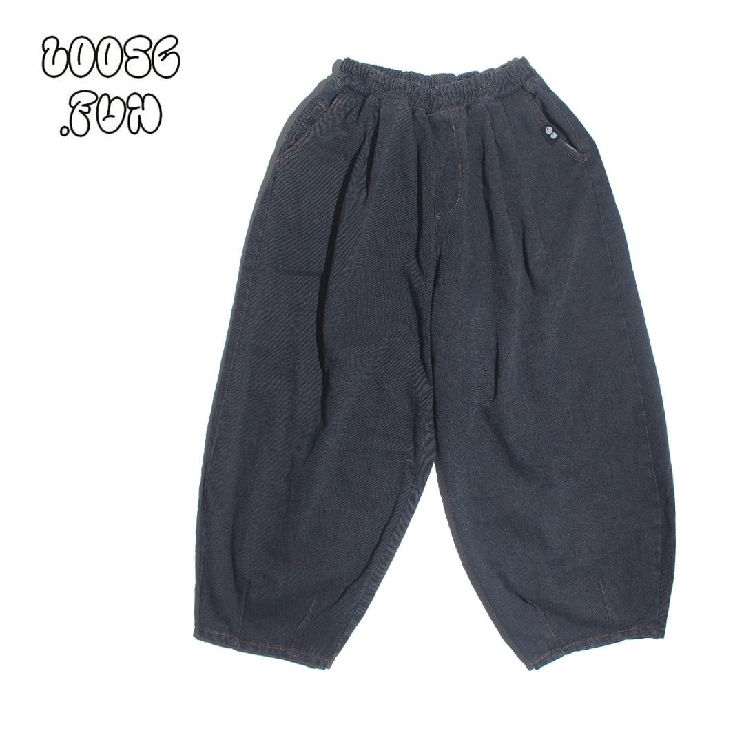 Quần Dài Jean Loose.Fun Màu Đen Xám