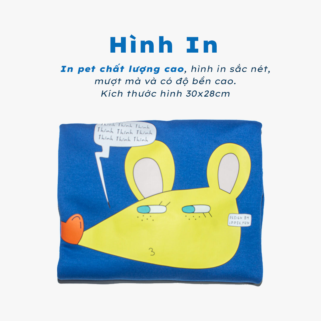 Áo Sweater Nỉ Blue Thính Loose.fun Size L
