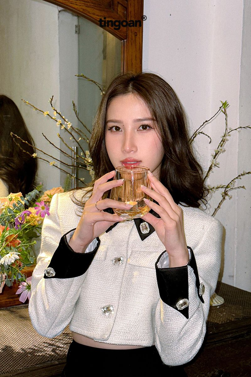 SUPER STAR TWEED TOP/WH