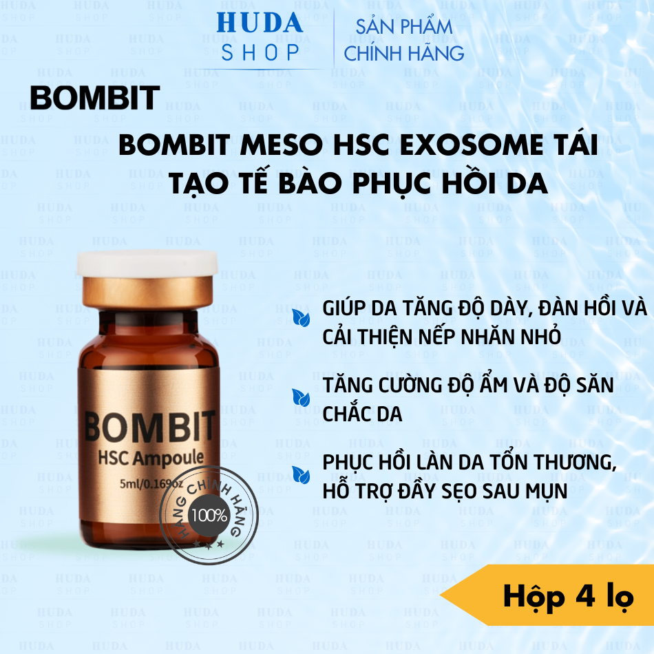 Bombit Meso HSC Exosome tái tạo tế bào phục hồi da