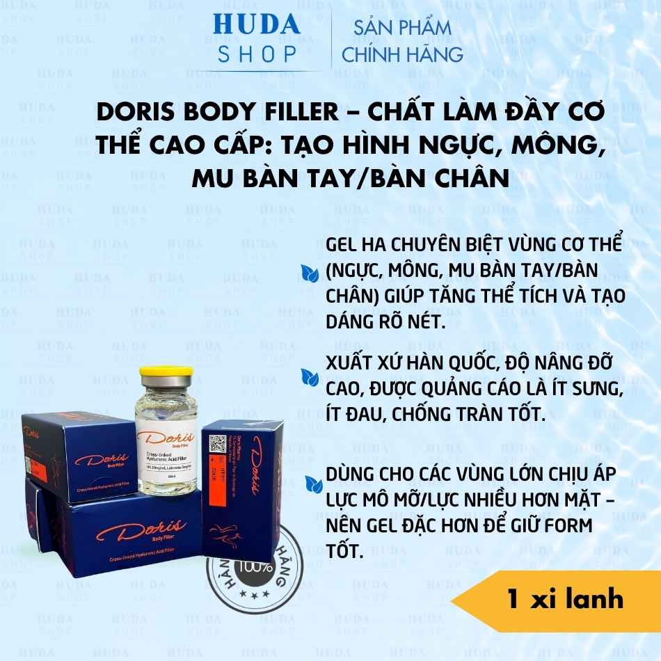 Doris Body Filler – Chất Làm Đầy Cơ Thể Cao Cấp: Tạo Hình Ngực, Mông ...