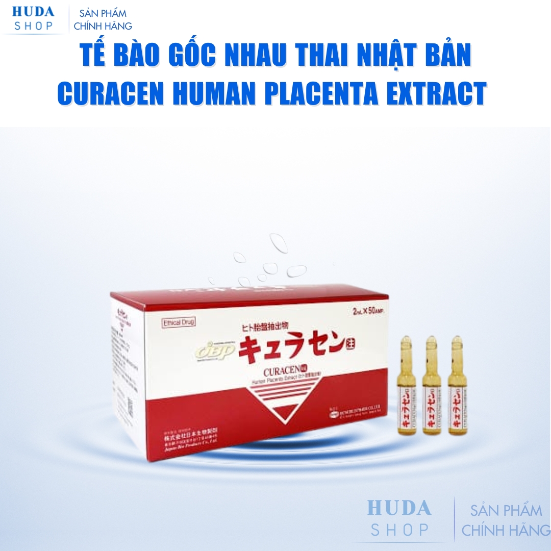 Tế bào gốc nhau thai Nhật Bản Curacen Human Placenta Extract 2ml x 50 ống
