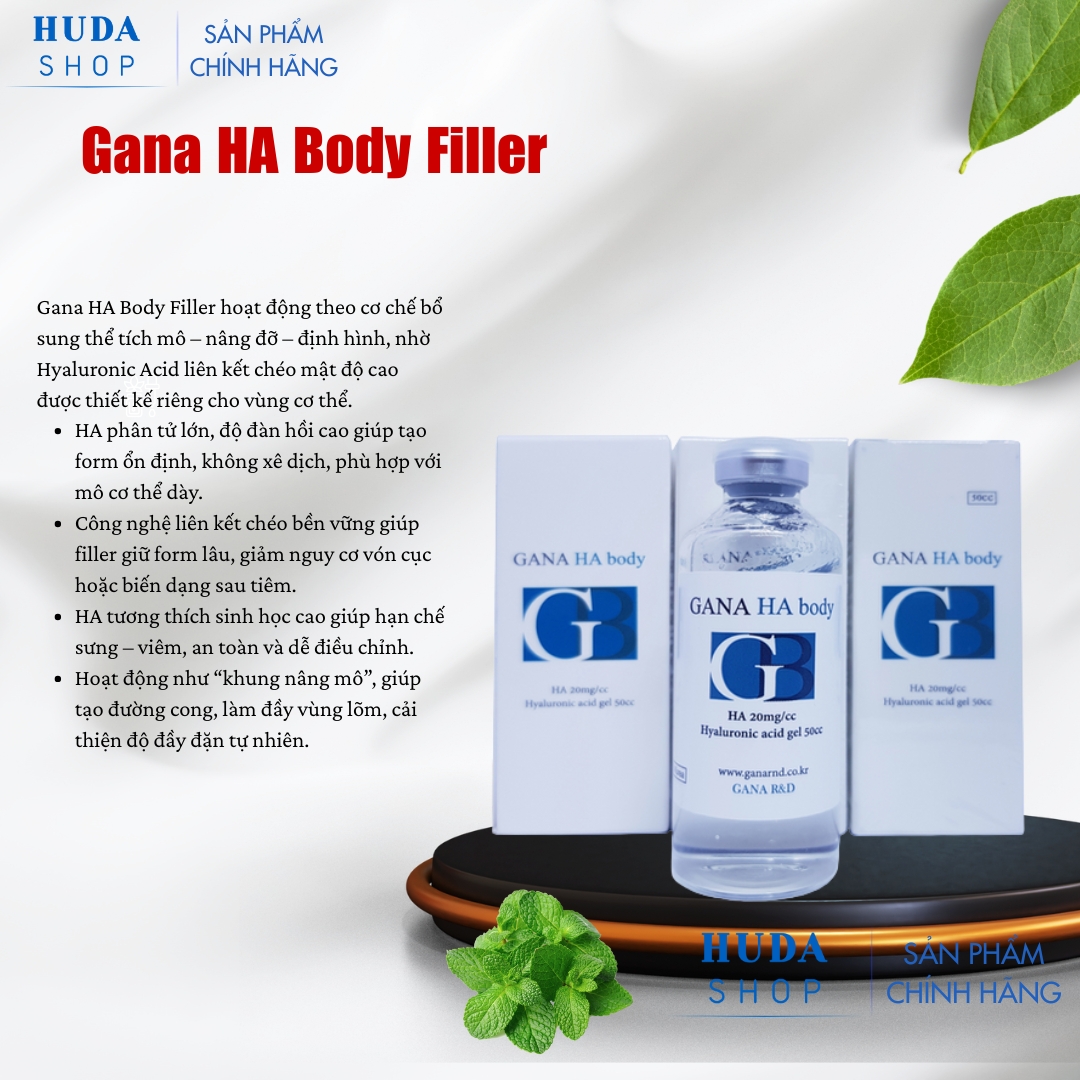 Filler Body Gana – Chất Làm Đầy Thể Tích Cơ Thể Cao Cấp Hàn Quốc