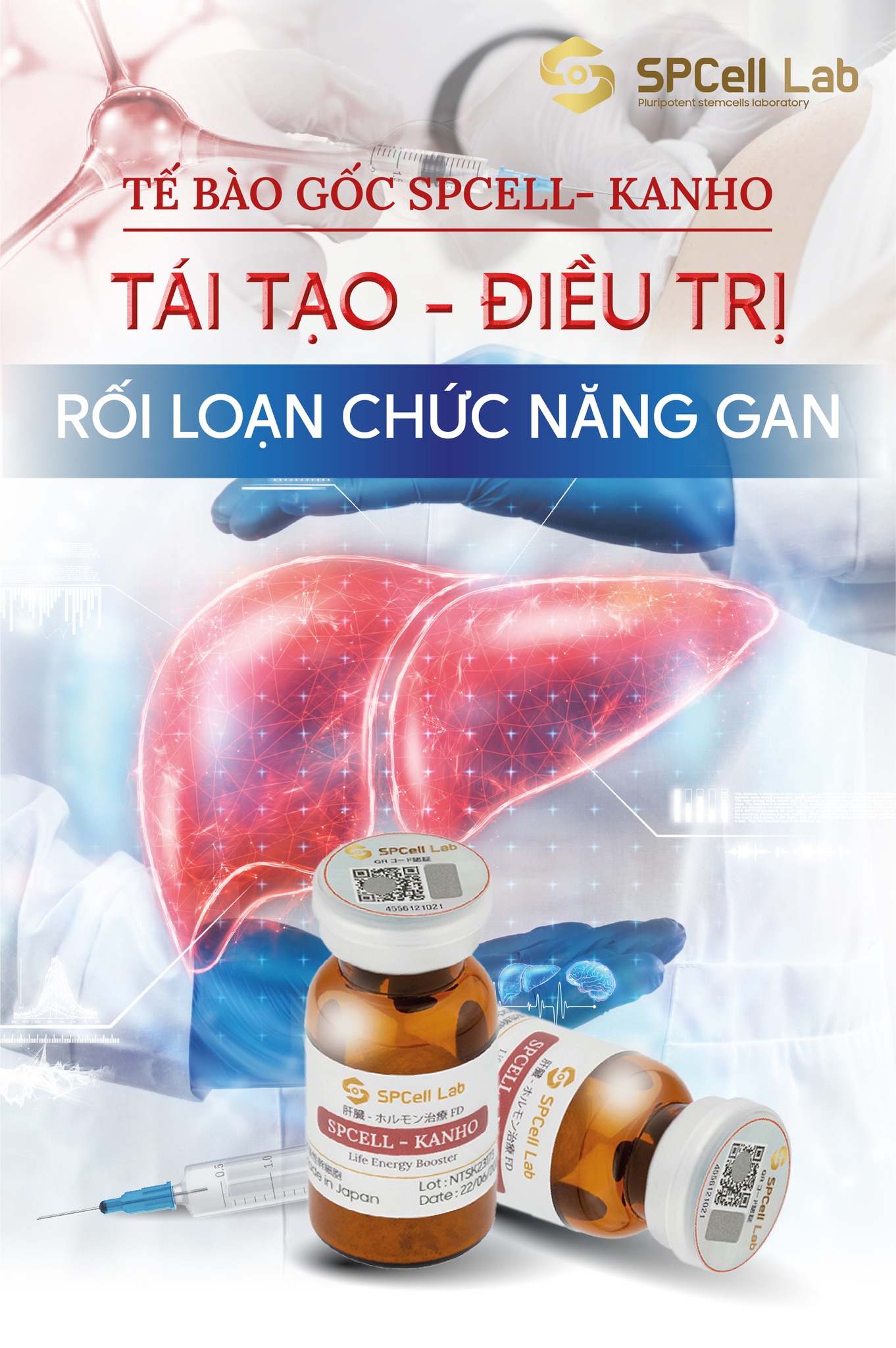 Tế bào gốc bảo vệ chức năng gan SPCell Lab SPCell-Kanho