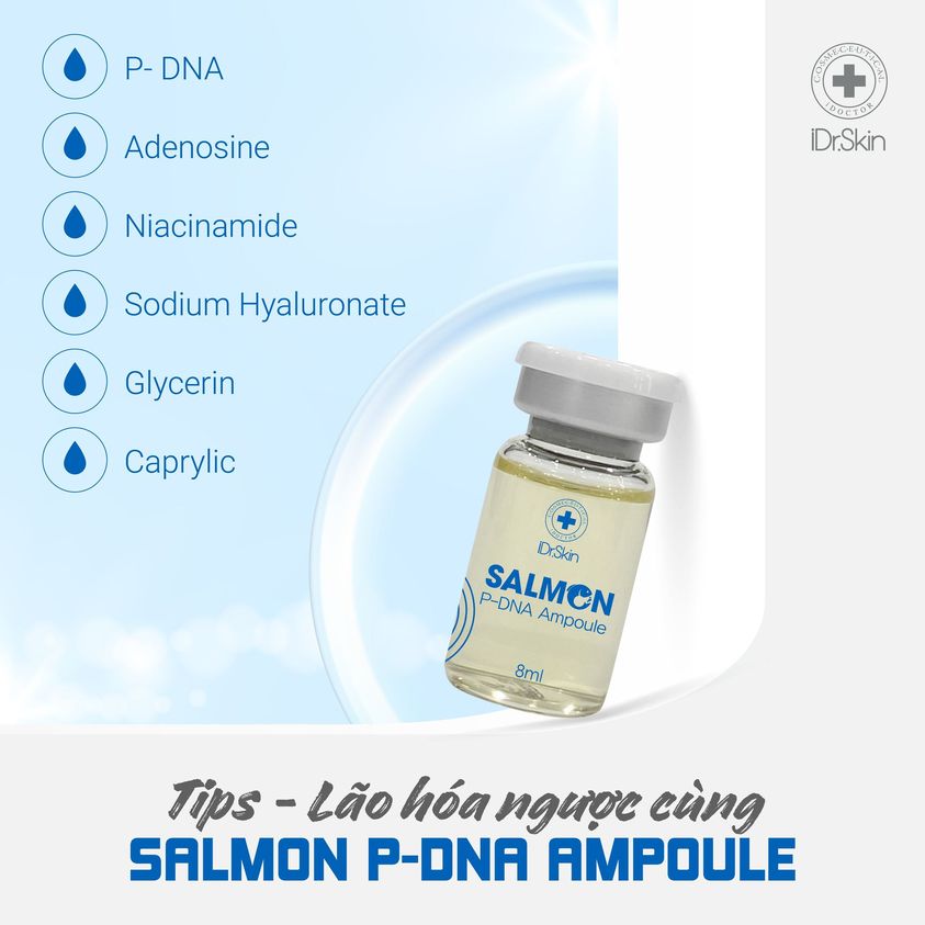 Tế bào gốc cá hồi Idr.Skin Salmon P-DNA Ampoule