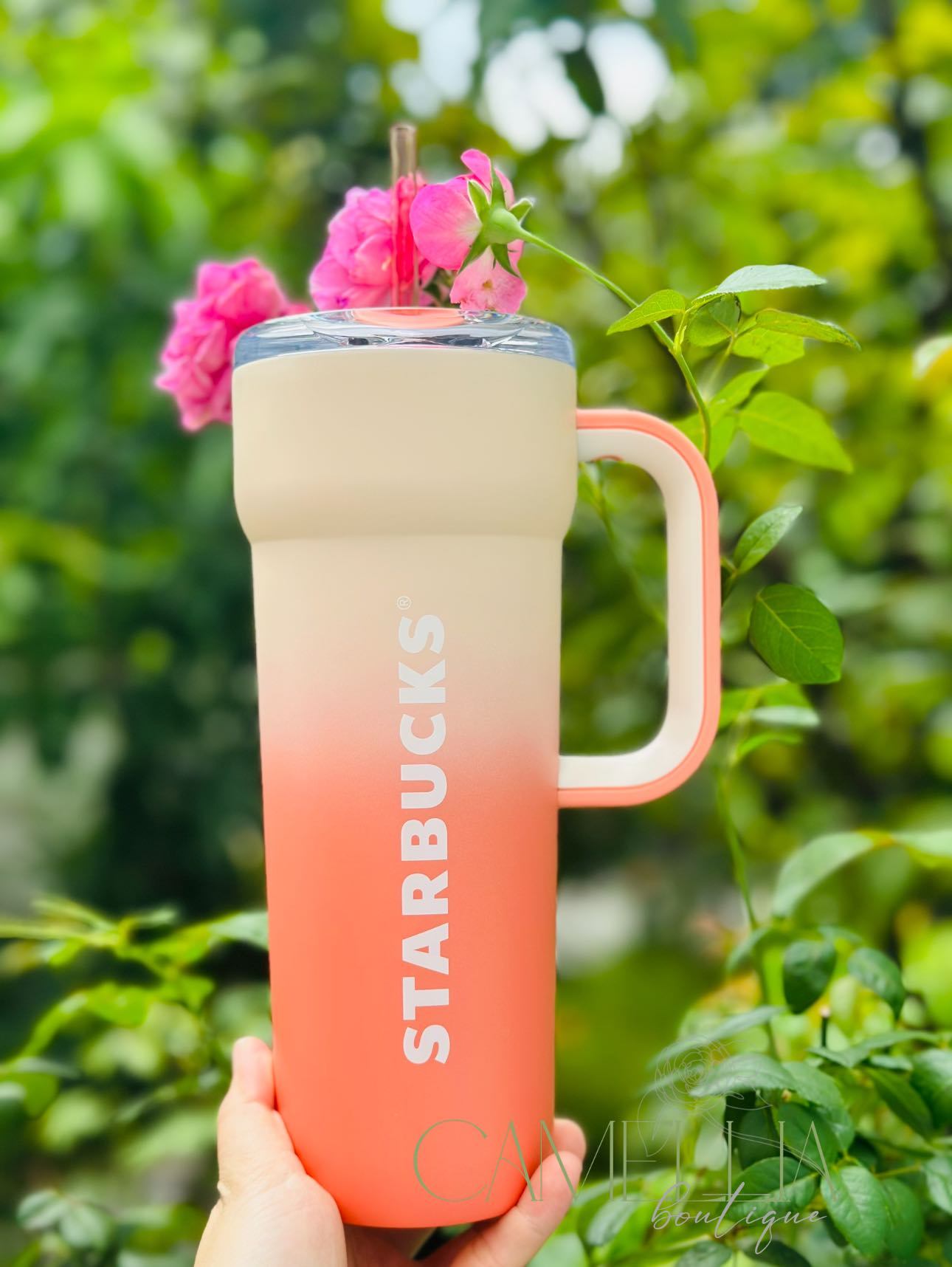 Ly Starbucks Dante Tumbler Warm Peach 710ml