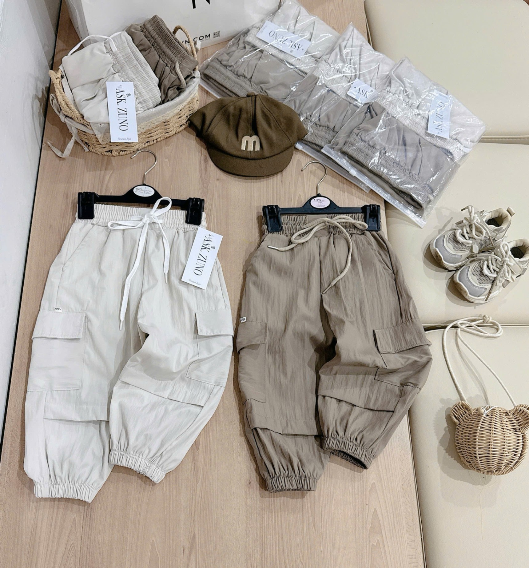 CV- Q541 SÉT 2 QUẦN GIÓ TÚI HỘP