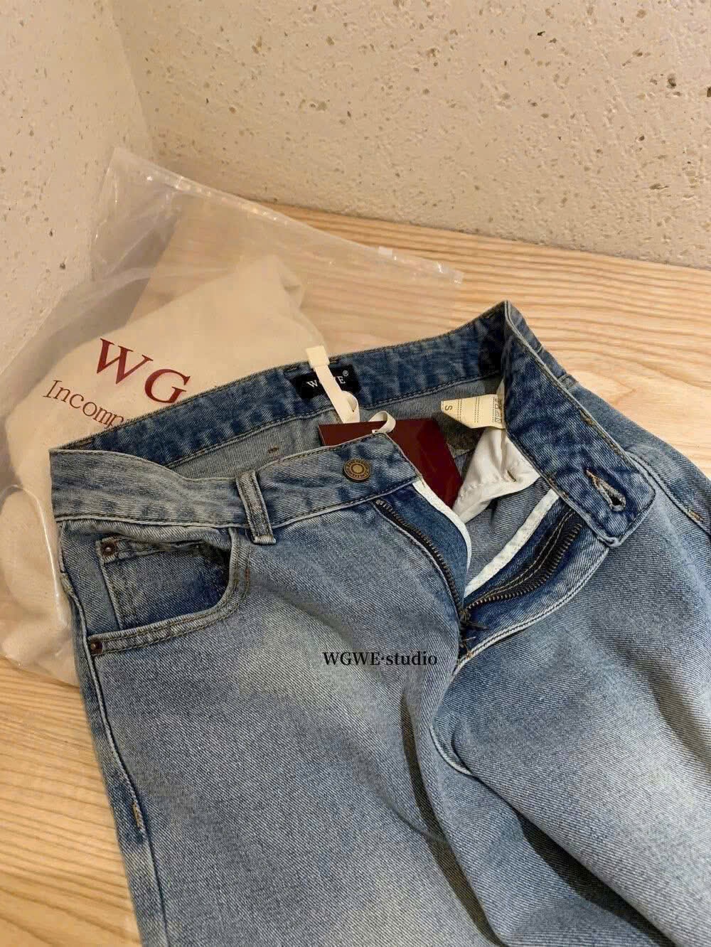 Q56 QUẦN JEAN XANH LOANG WGWE