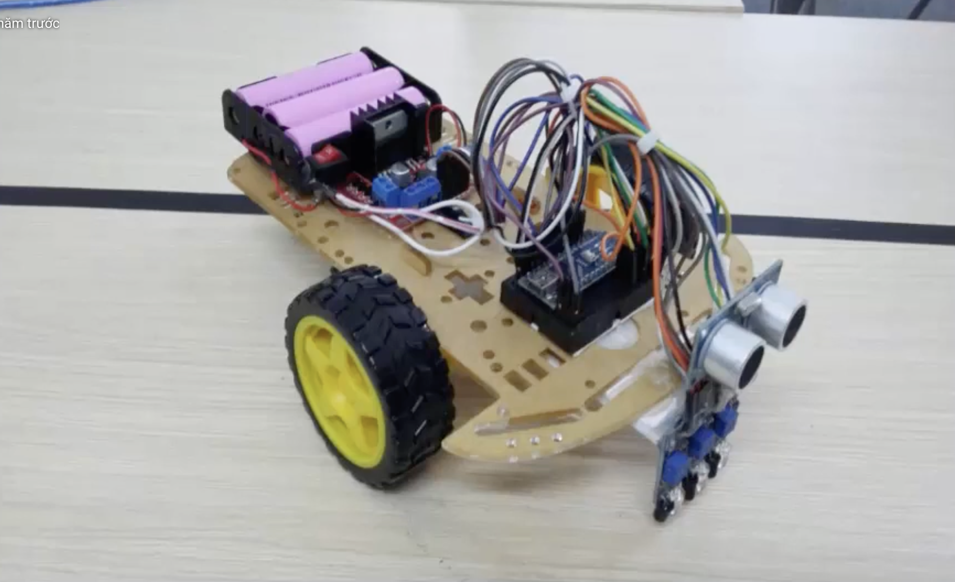 Xe dò line tránh vật cản arduino ( tự lắp)