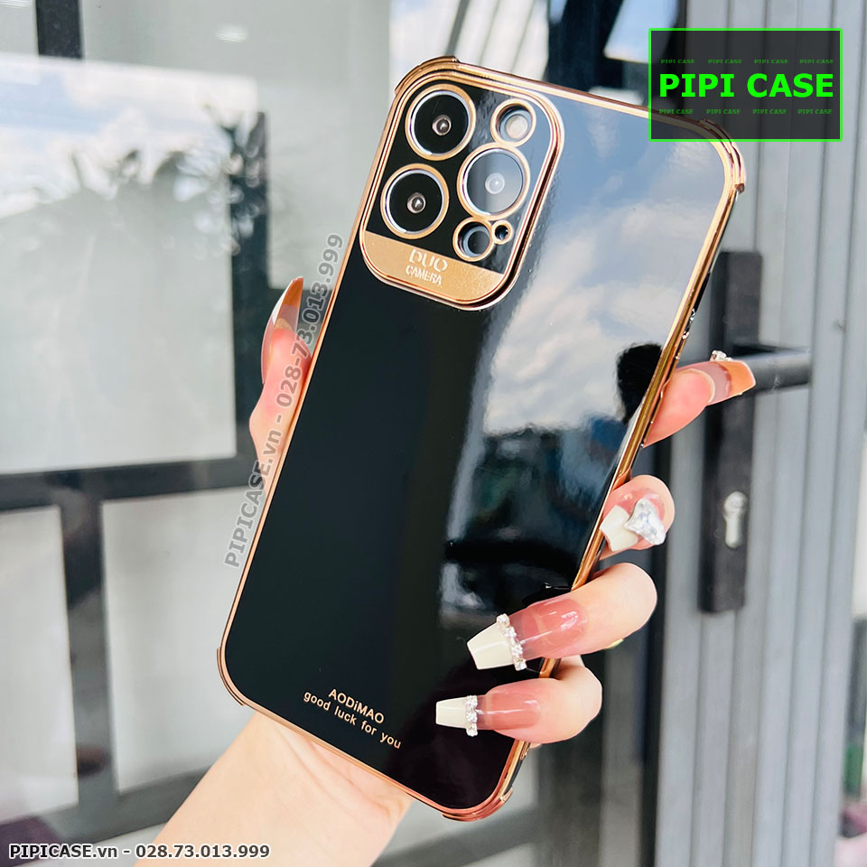Ốp Lưng iPhone 13 Pro Max - Luxury - Đen