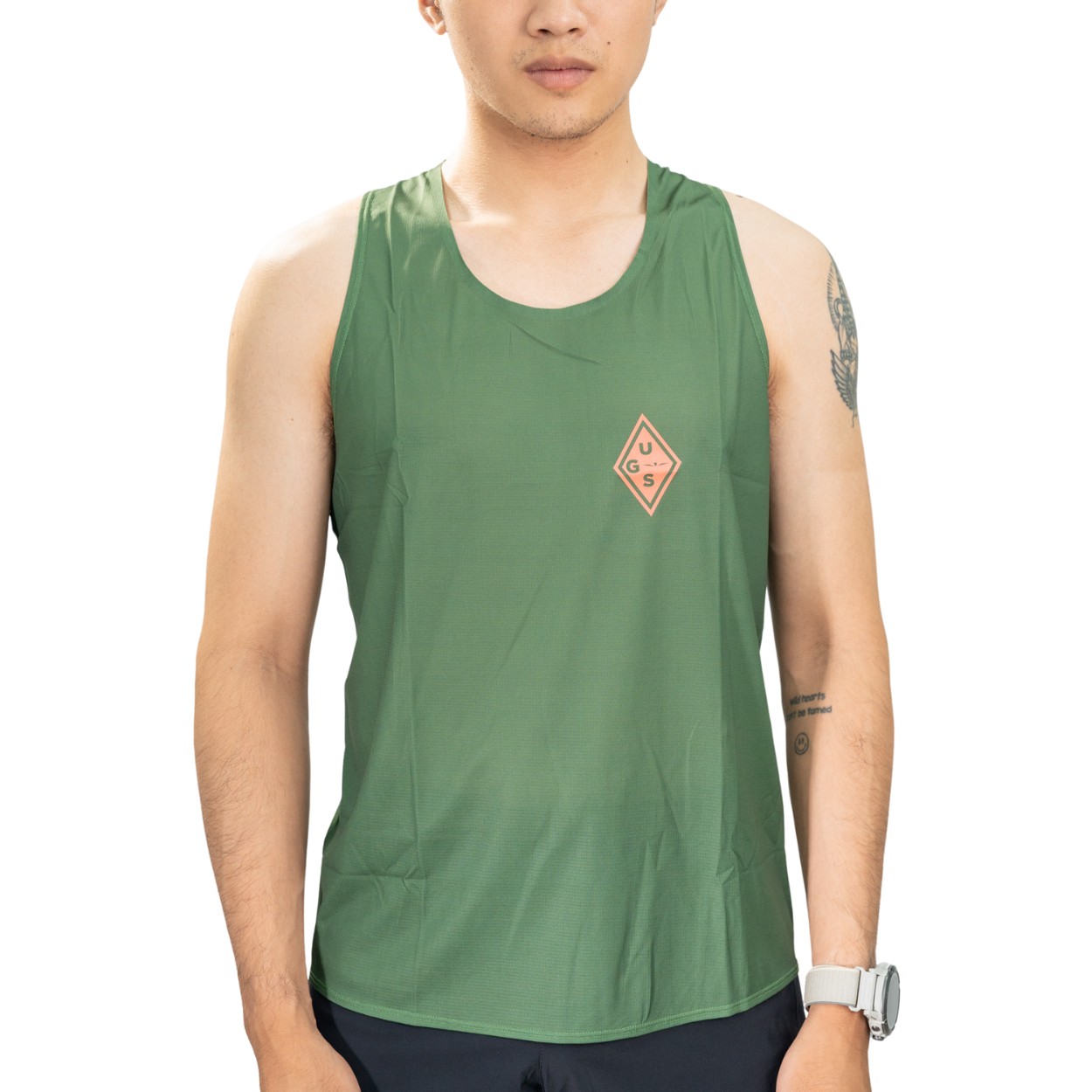 Áo Singlet Chạy Bộ Nam Uglow UGS Vest - Formal Garden