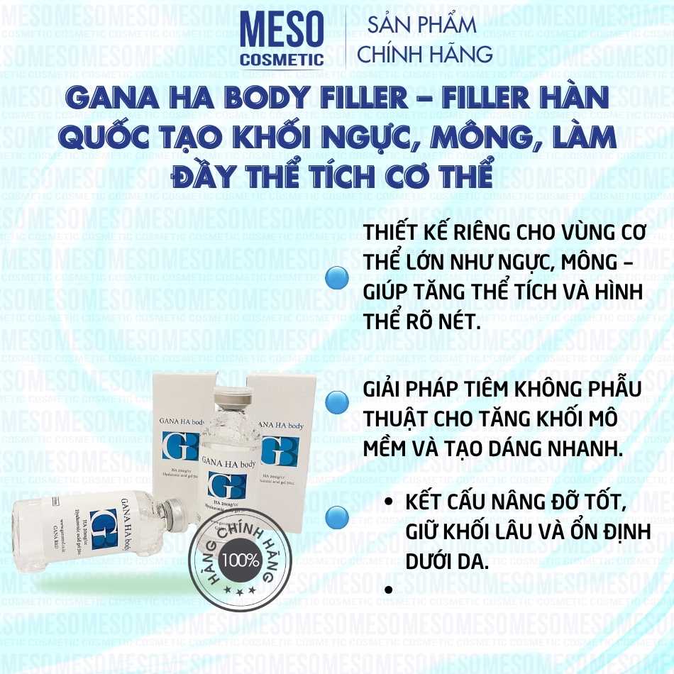 GANA HA Body Filler – Filler Hàn Quốc tạo khối ngực, mông, làm đầy thể ...