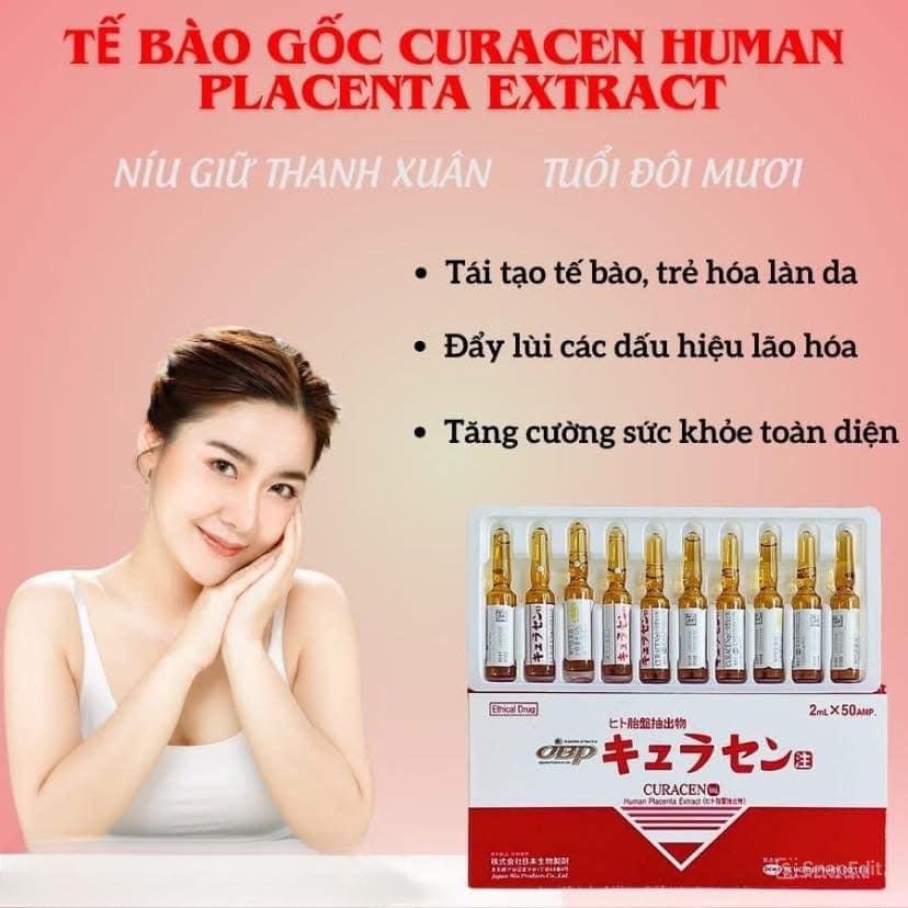 Tế bào gốc nhau thai Nhật Bản Curacen Human Placenta Extract 2ml x 50 ống