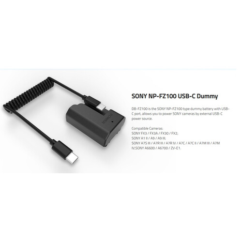 Pin giả SWIT Dummy Battery for Sony NP-FZ100 - DB-FZ100