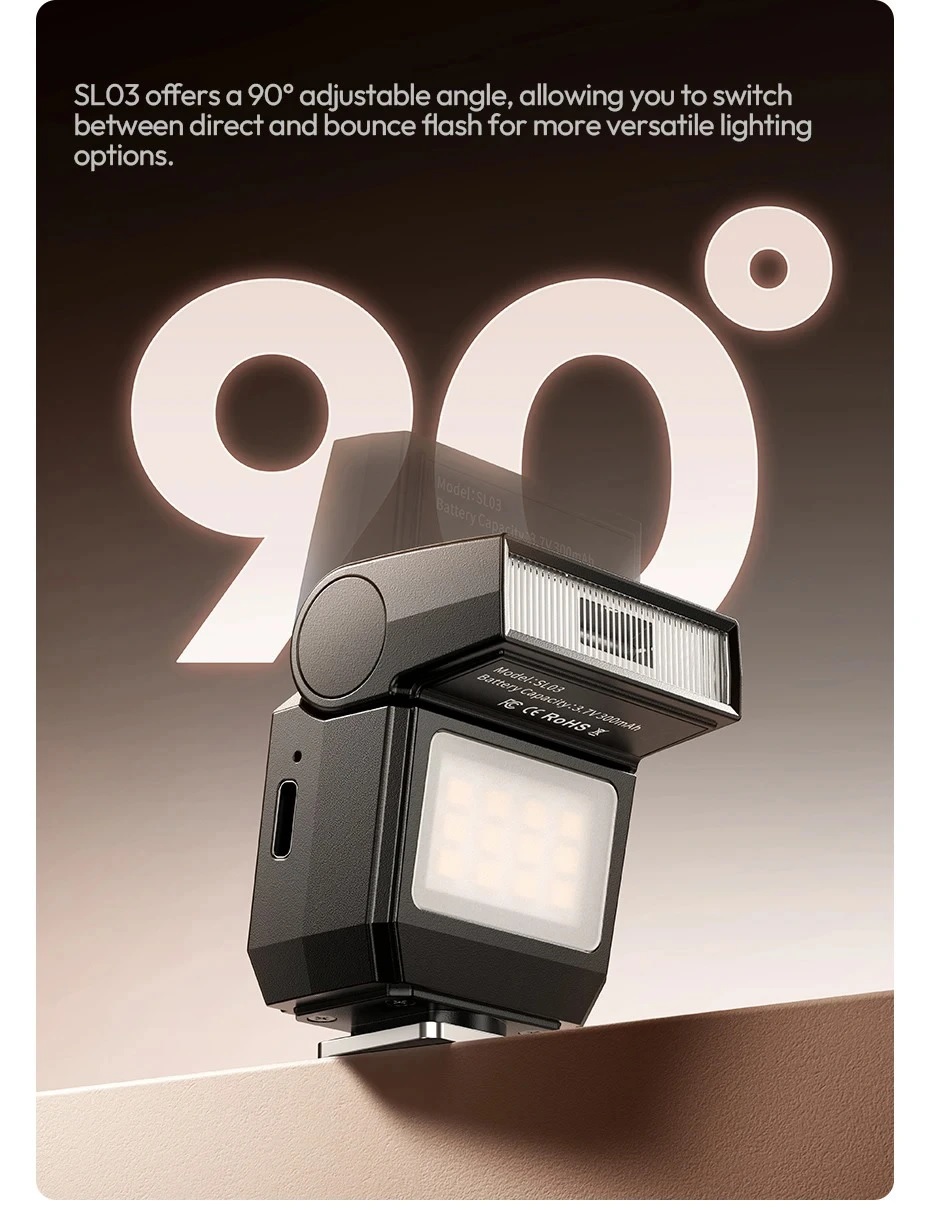 Đèn Flash Mini Ulanzi SL03 Spark Lite Tích Hợp Pin 300mAh