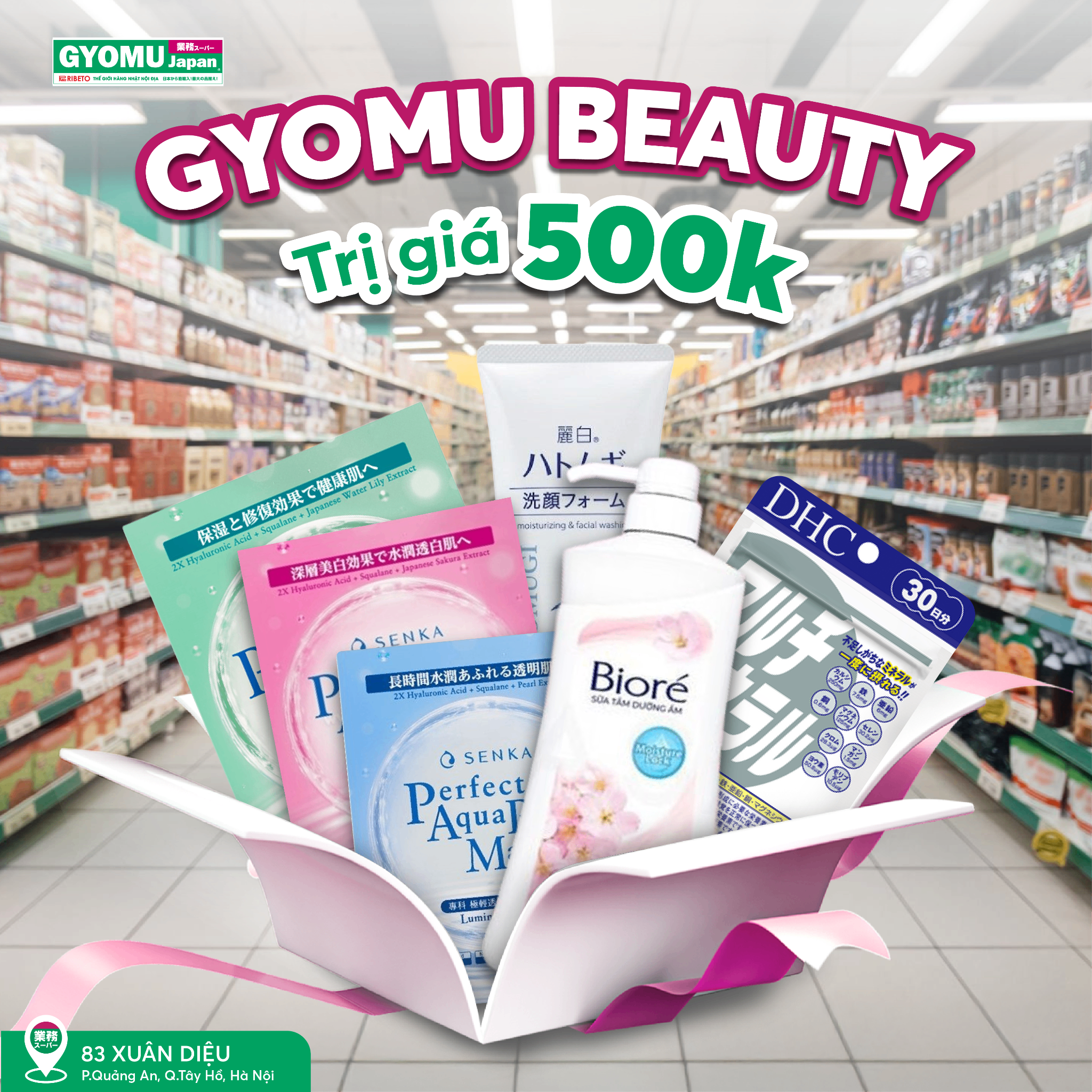 ĐIỂM DANH NHỮNG SET GYOMU BEAUTY SẼ ĐƯỢC TRAO TRONG LIVESTREAM BỐC THĂM ...