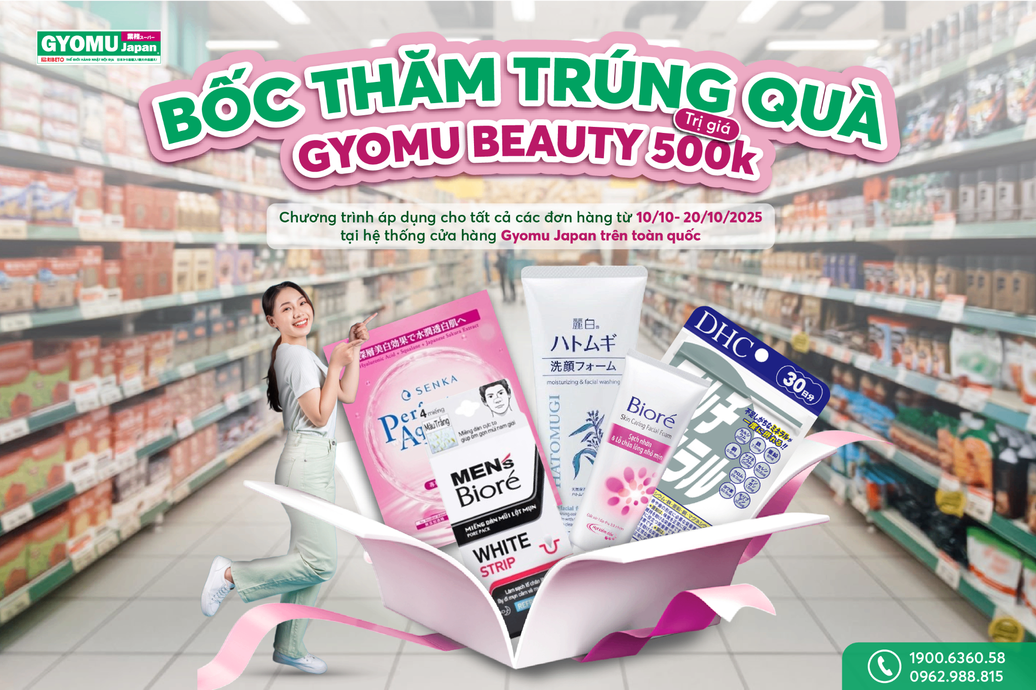 ĐIỂM DANH NHỮNG SET GYOMU BEAUTY SẼ ĐƯỢC TRAO TRONG LIVESTREAM BỐC THĂM ...