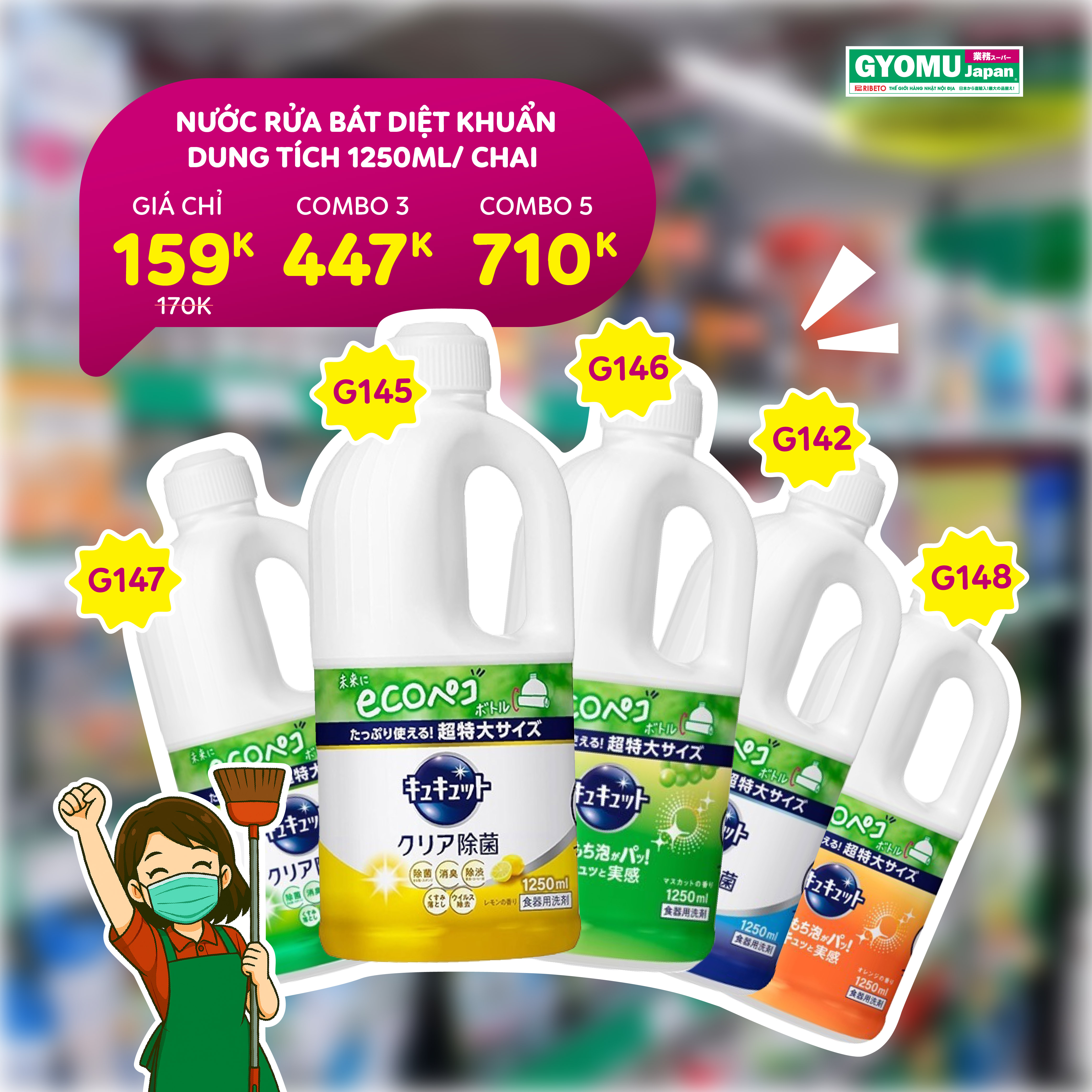 GYOMU JAPAN SALE TO - GIÁ SỐC DÀNH RIÊNG CHO CÁC SẢN PHẨM VỆ SINH