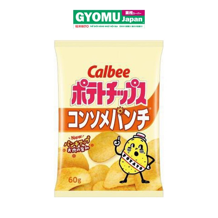 CALBEE_Snack khoai tây vị nước súp 60g