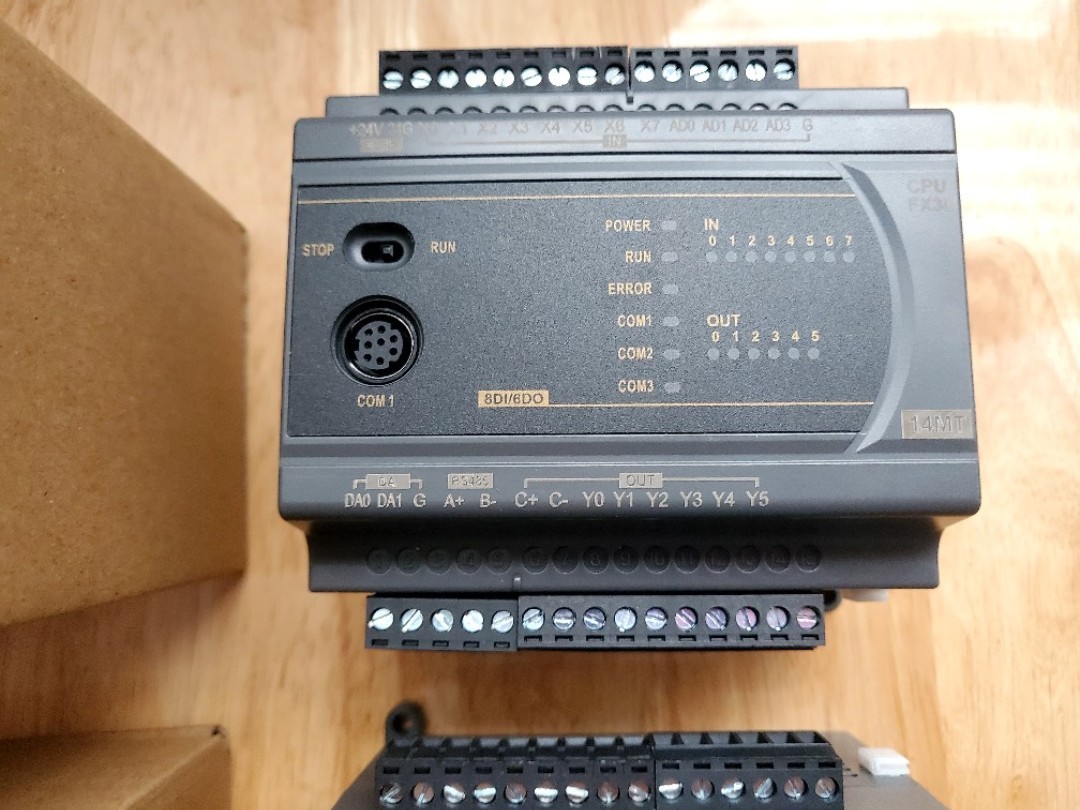 Board mạch PLC ES FX3U 14MT 8 input 6 output transistor - RS232/RS485 ...