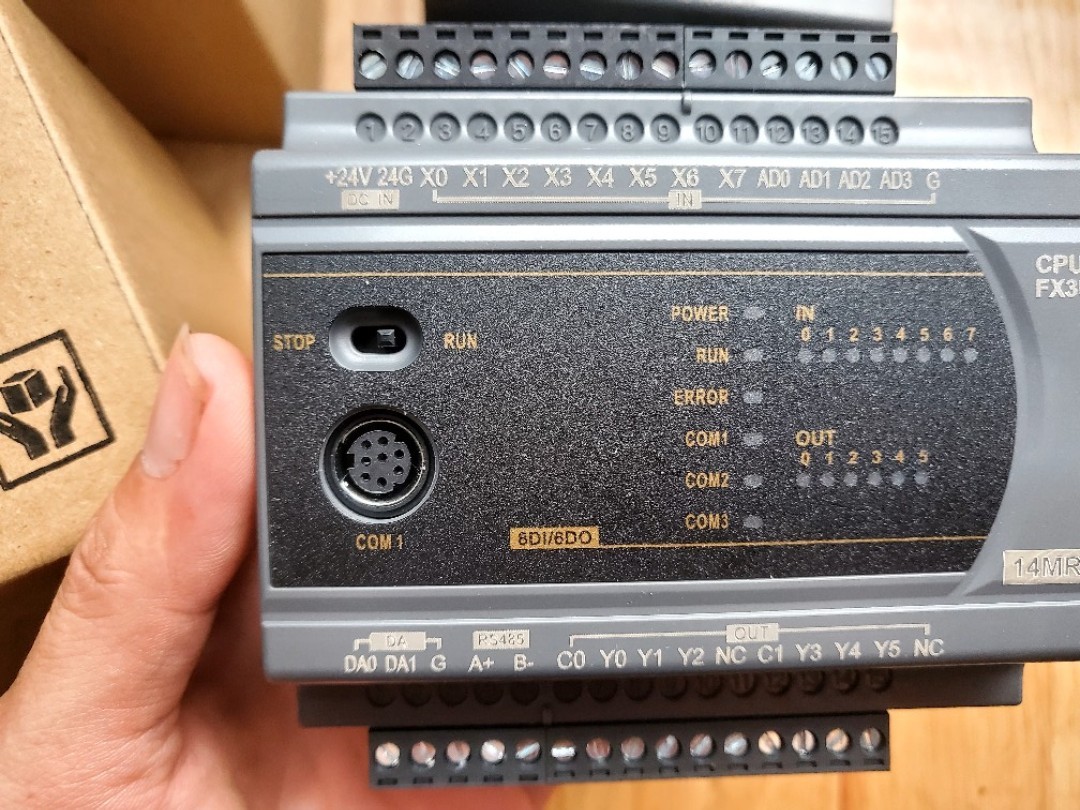 Board mạch PLC ES FX3U 14MR 8 input 6 output relay - RS232/RS485, hỗ ...