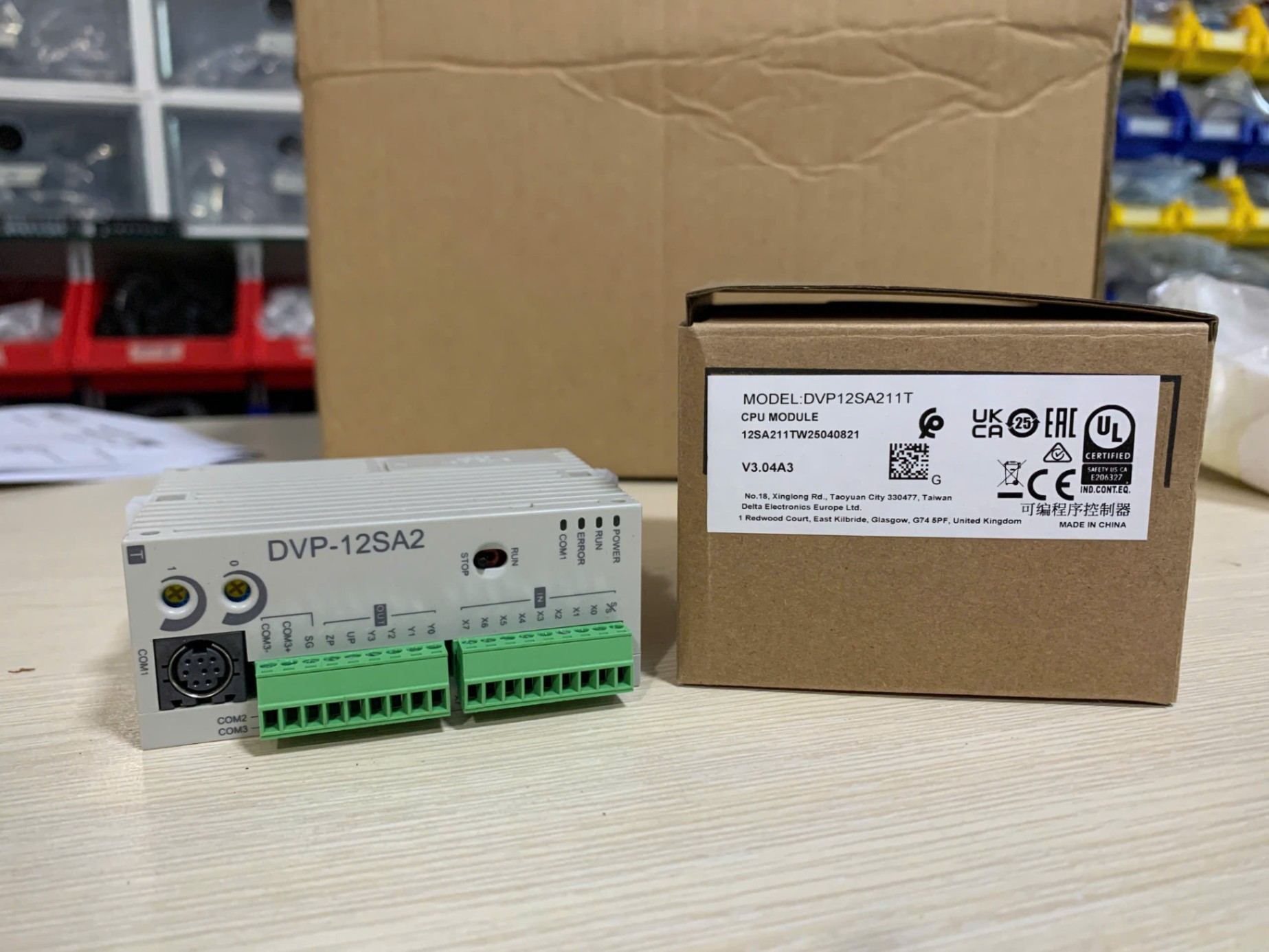 PLC Delta DVP12SA211T 8 Vào 4 Ra Transistor 24VDC RS485 Modbus PID Máy ...