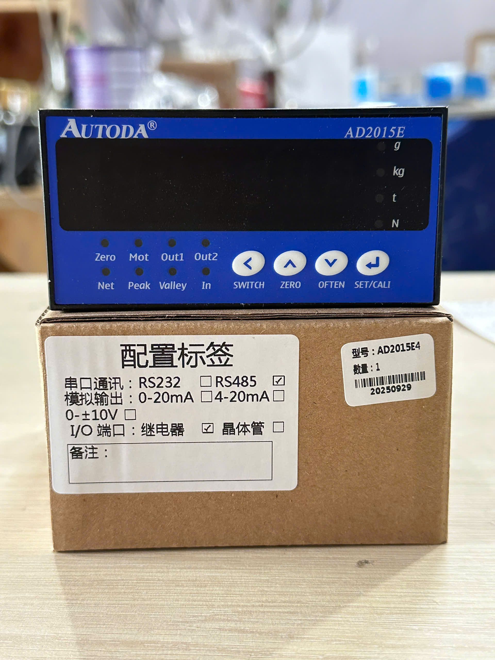 Bộ hiển thị cân nặng AUTODA AD2015E – Điều khiển đồng hồ đo lực đỉnh cảm biến đầu ra bóng bán ...