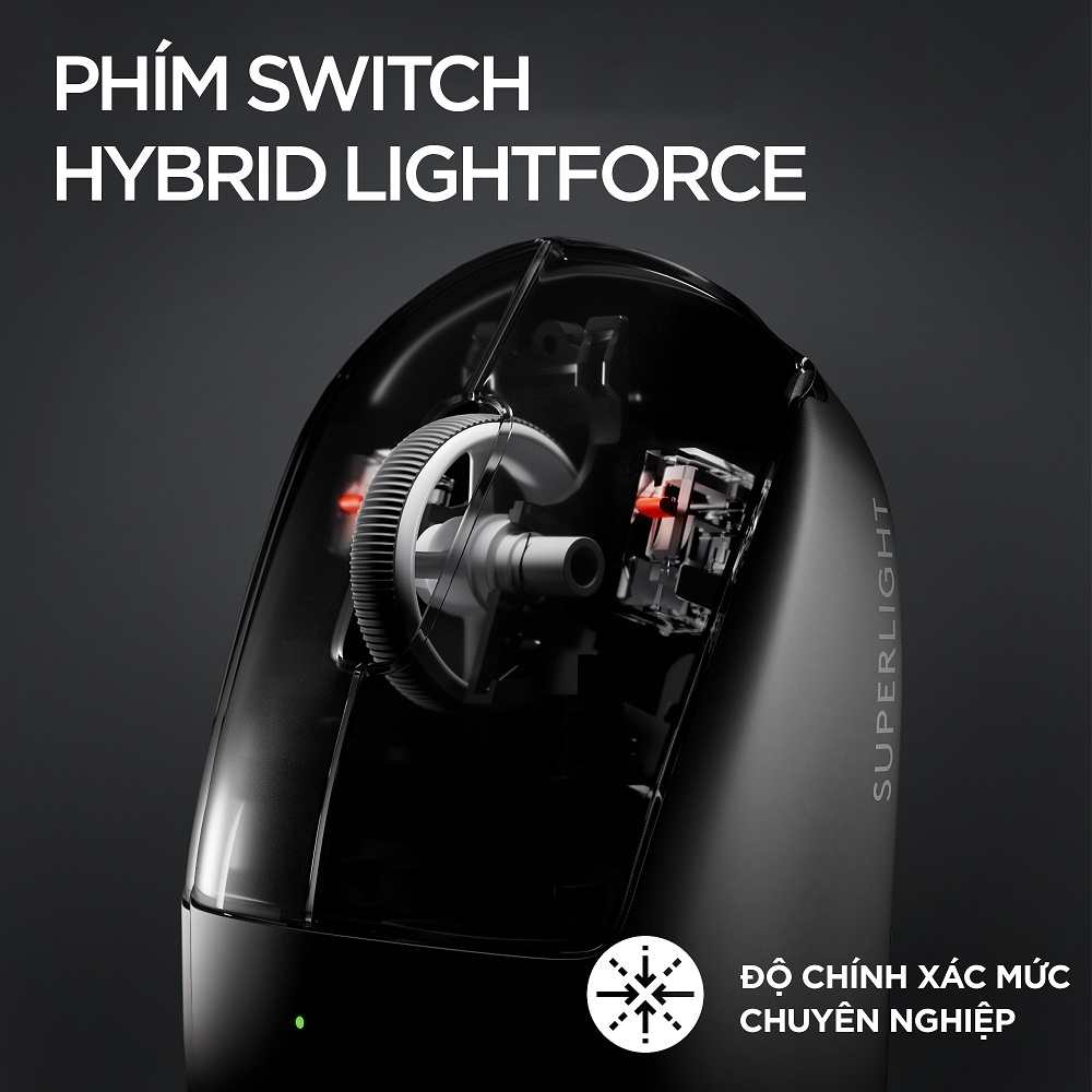 Chuột gaming Logitech G PRO X SUPERLIGHT 2 Lightspeed Switch LightForce