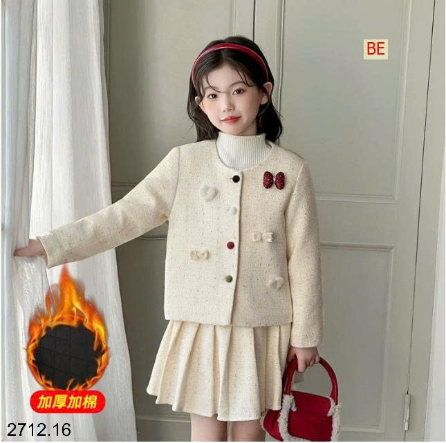 25HA2712.16 - SET VÁY DẠ BÉ GÁI SIZE ĐẠI