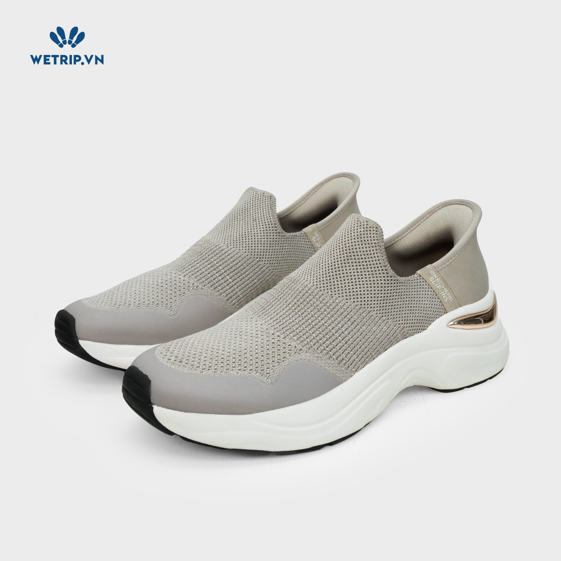 Slipon We_Skechers (Ghi) Mã SLO-SKE-002-D