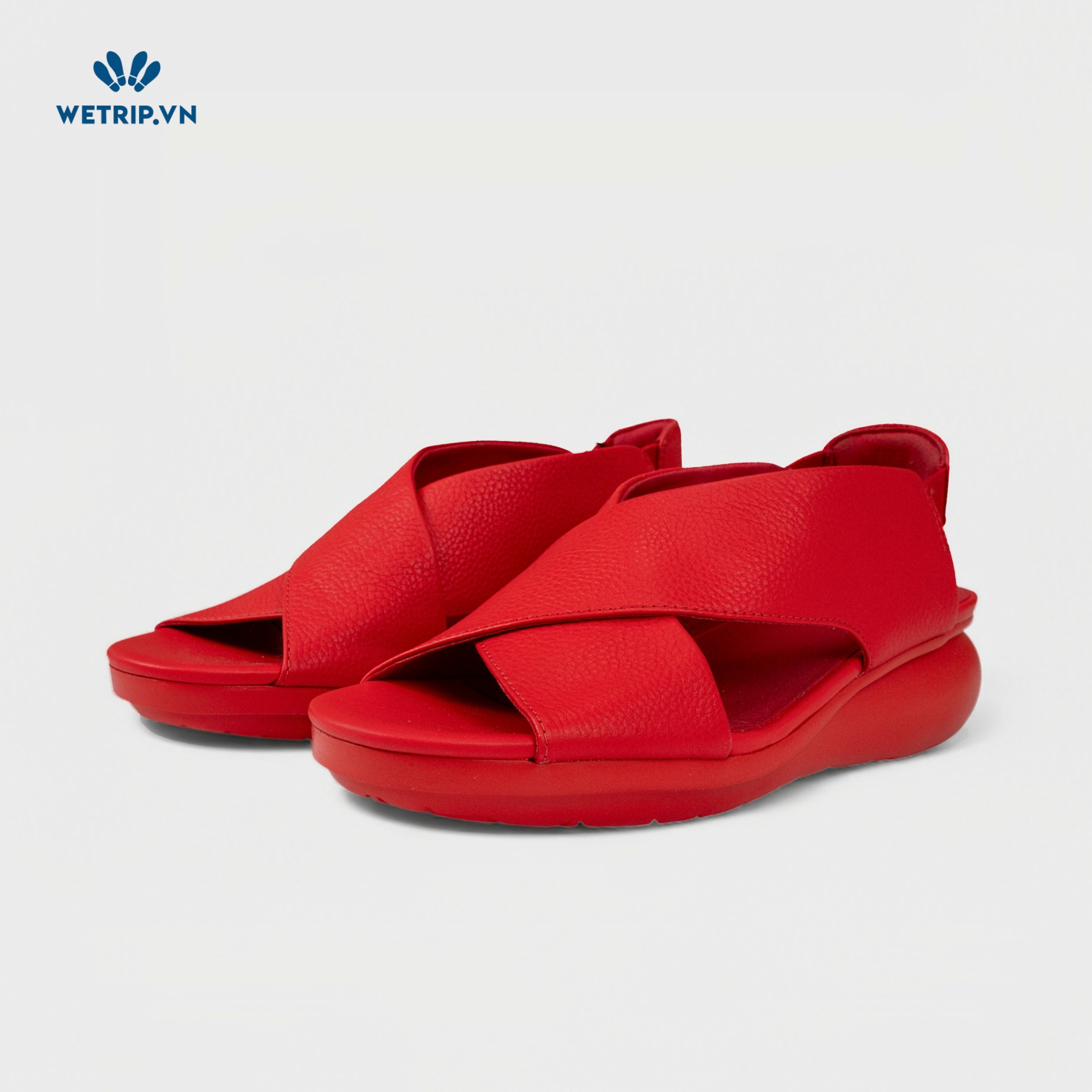 Sandal Camper (Đỏ, Da Sần) Mã SD-CP-059-C