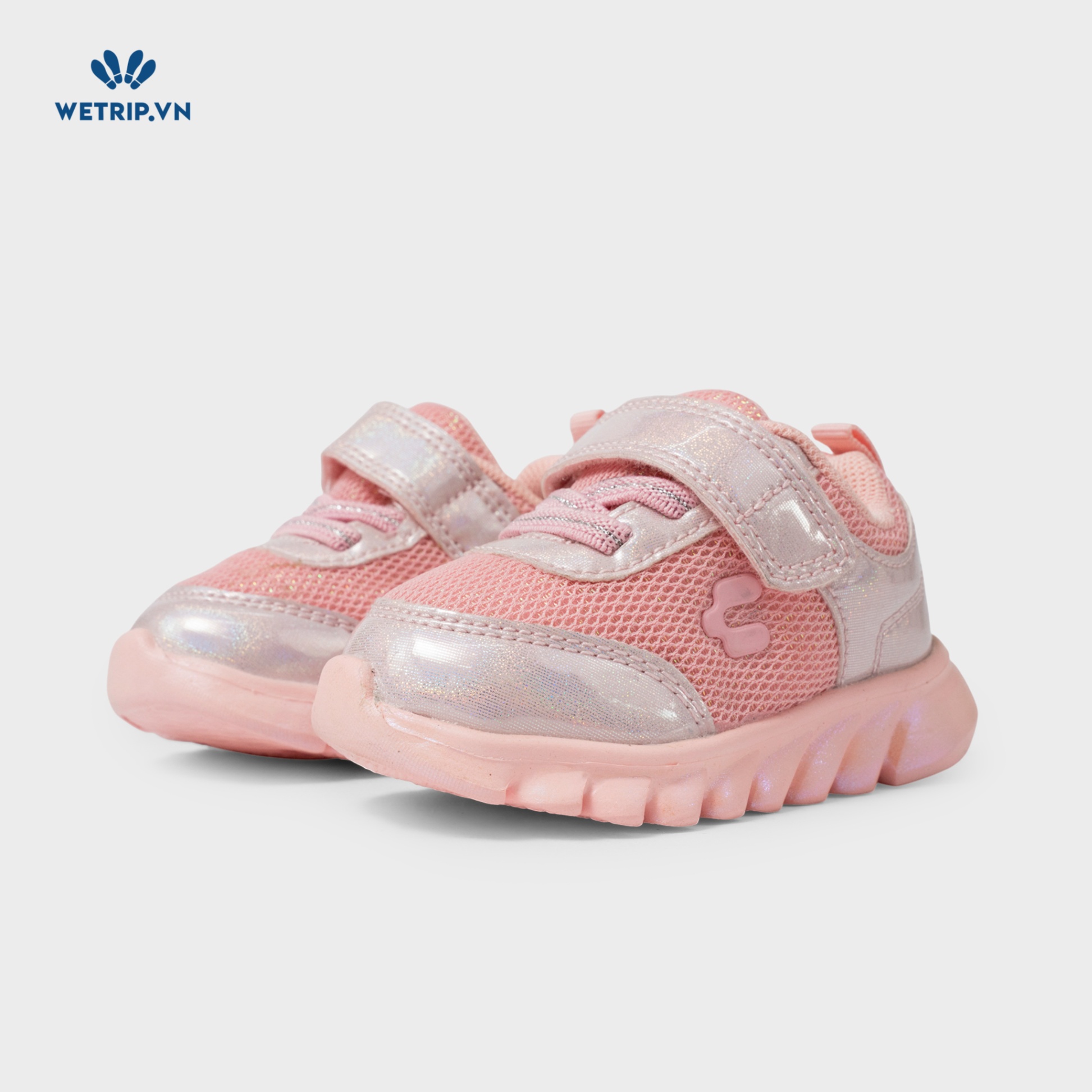 Giày Trẻ Em Charly (Hồng mũi bạc) Mã GTE-CHARLY-010-A