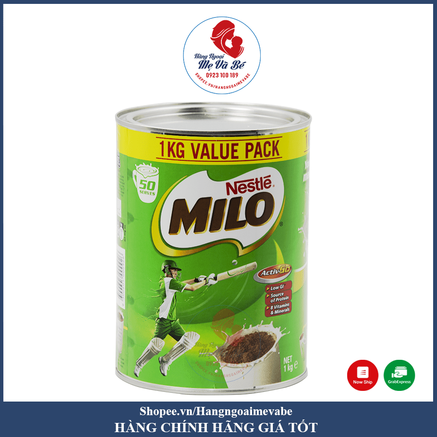 Sữa milo Úc 1kg mẫu mới - T2/27