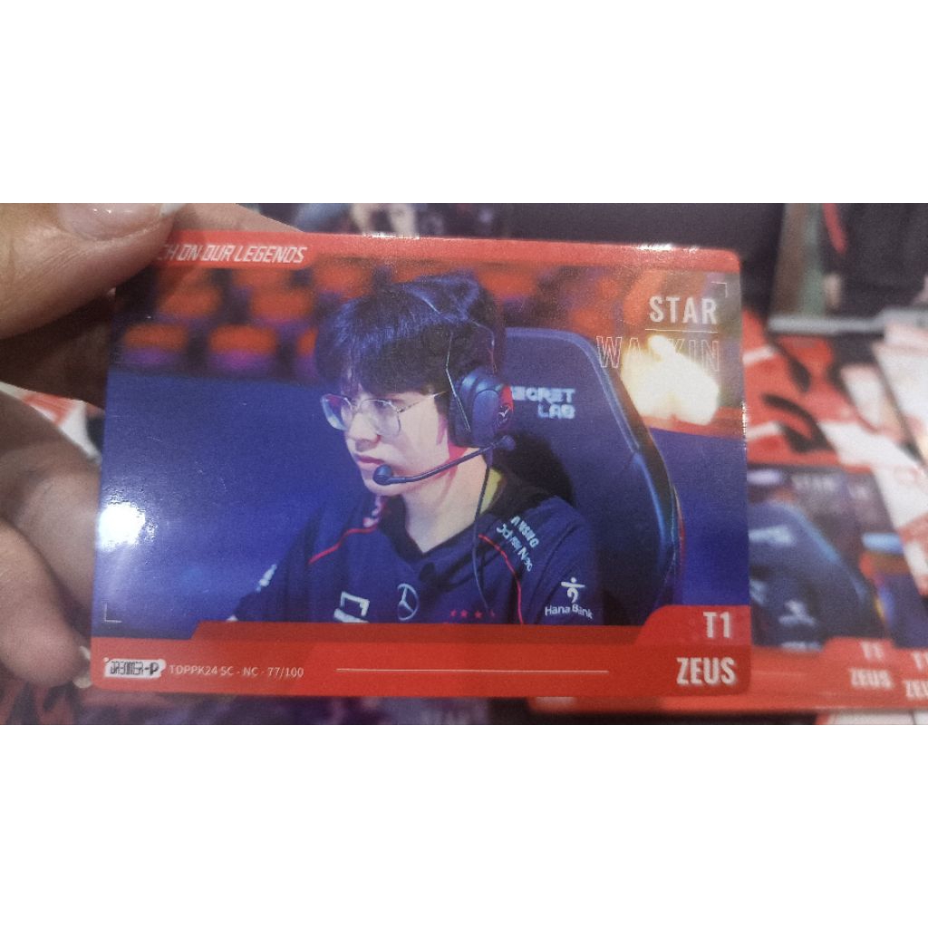 Zeus thẻ ảnh photocard buffun lck t1 hàng chính hãng NC sr SSR official