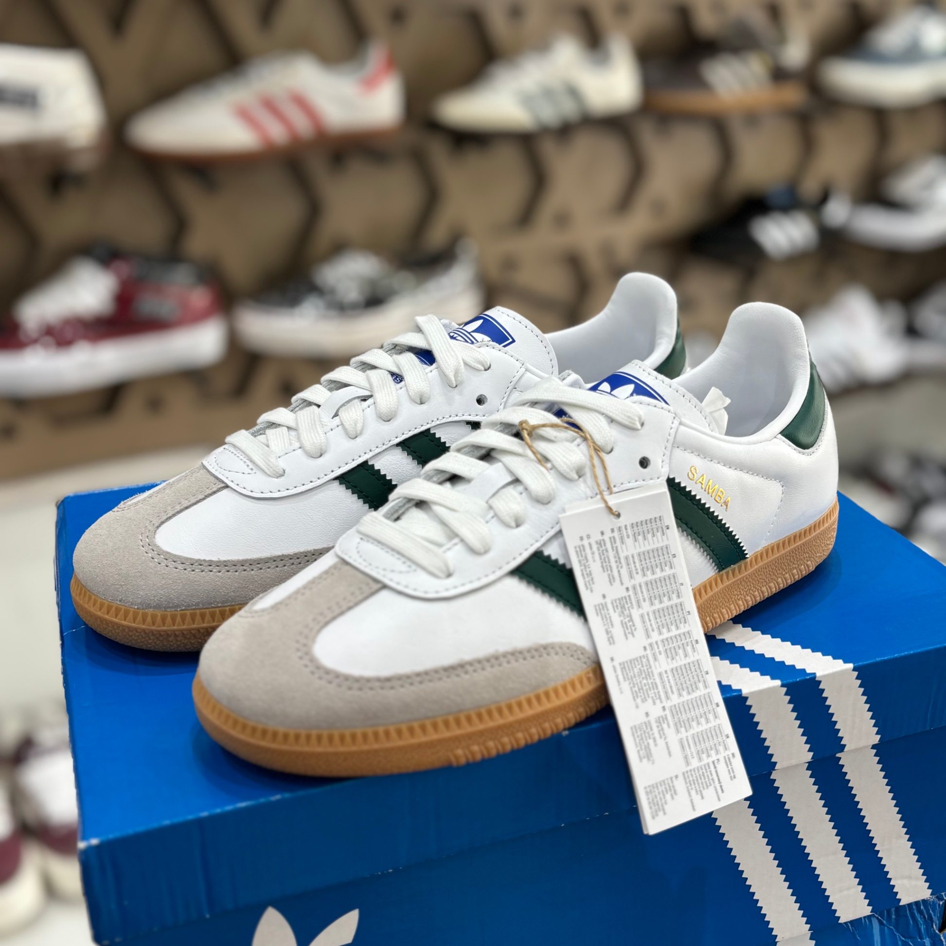 ADIDAS SAMBA OG WHITE COLLEGIATE GREEN GUM