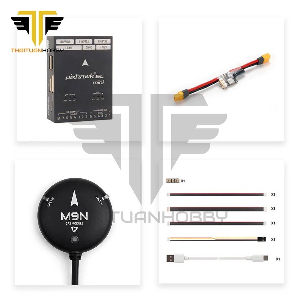 Holybro Pixhawk 6C Mini-Model B &PM02 12S &M9N GPS Set