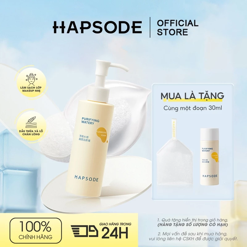 Sữa rửa mặt dạng bọt dịu nhẹ Hapsode cho da dầu | Làm sạch sâu, kiểm ...