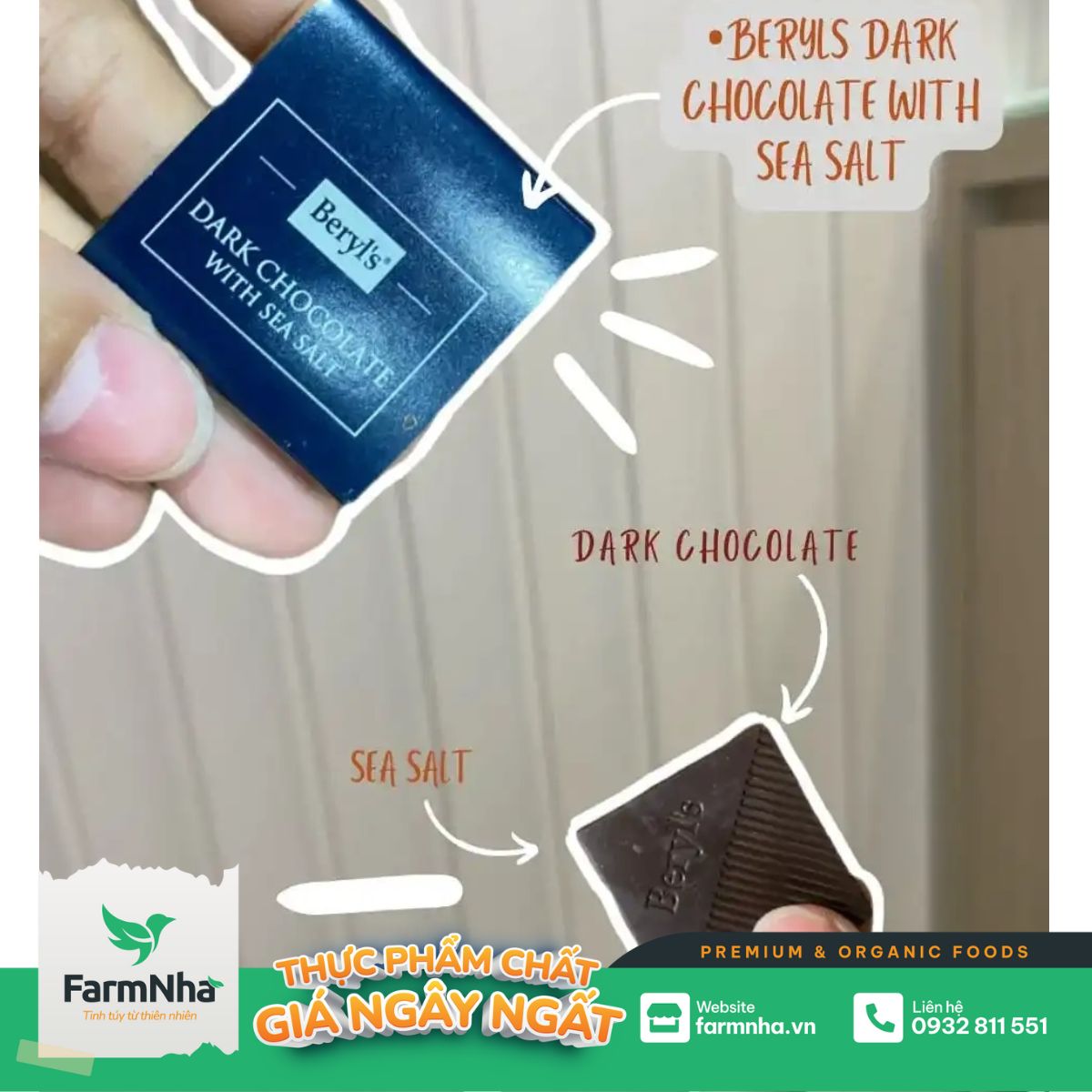 Socola Beryls 216g Sea Salt - Sự kết hợp hài hòa giữa vị đắng và mặn ...