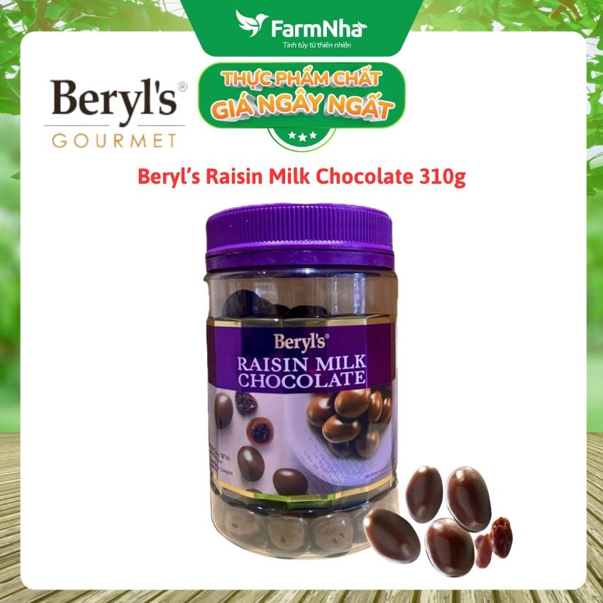 Sôcôla sữa nhân nho khô Raisin Beryl's - So cô la hảo hạng cùng nho khô ...