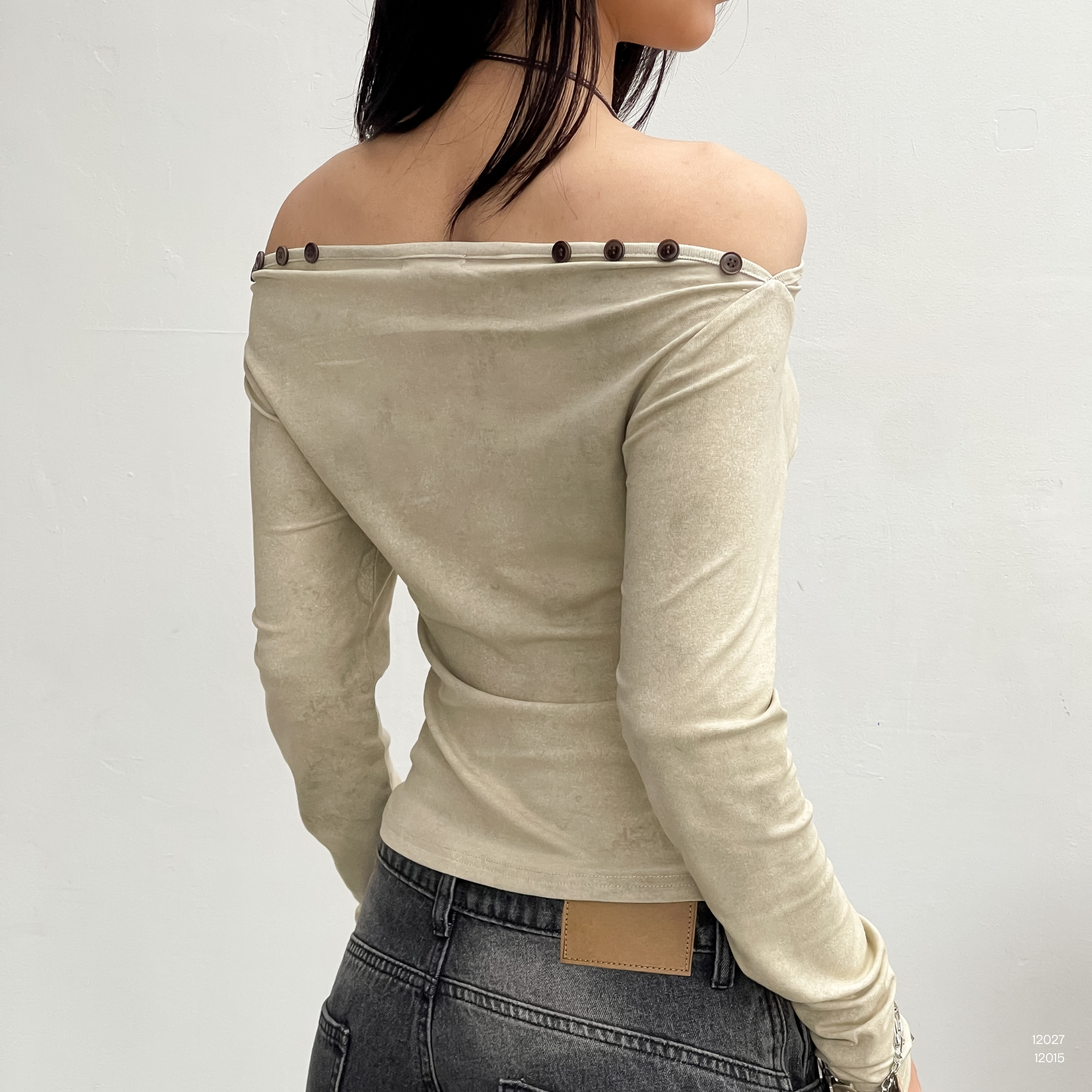 ÁO THUN DÀI TAY TRỄ VAI UNM 60720