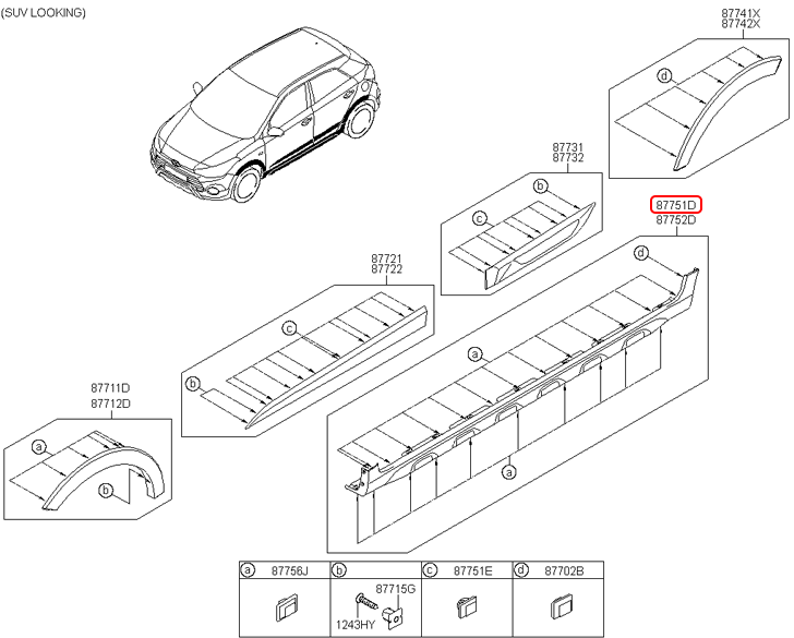 Ốp lườn hiệu HYUNDAI LH | 87751C7700