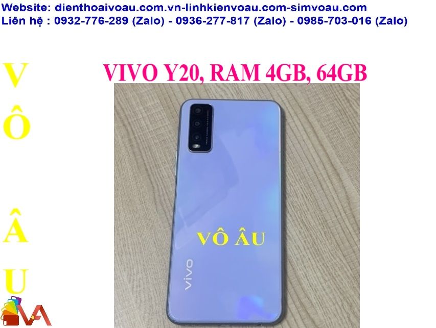 VIVO Y20, RAM 4GB, 64GB