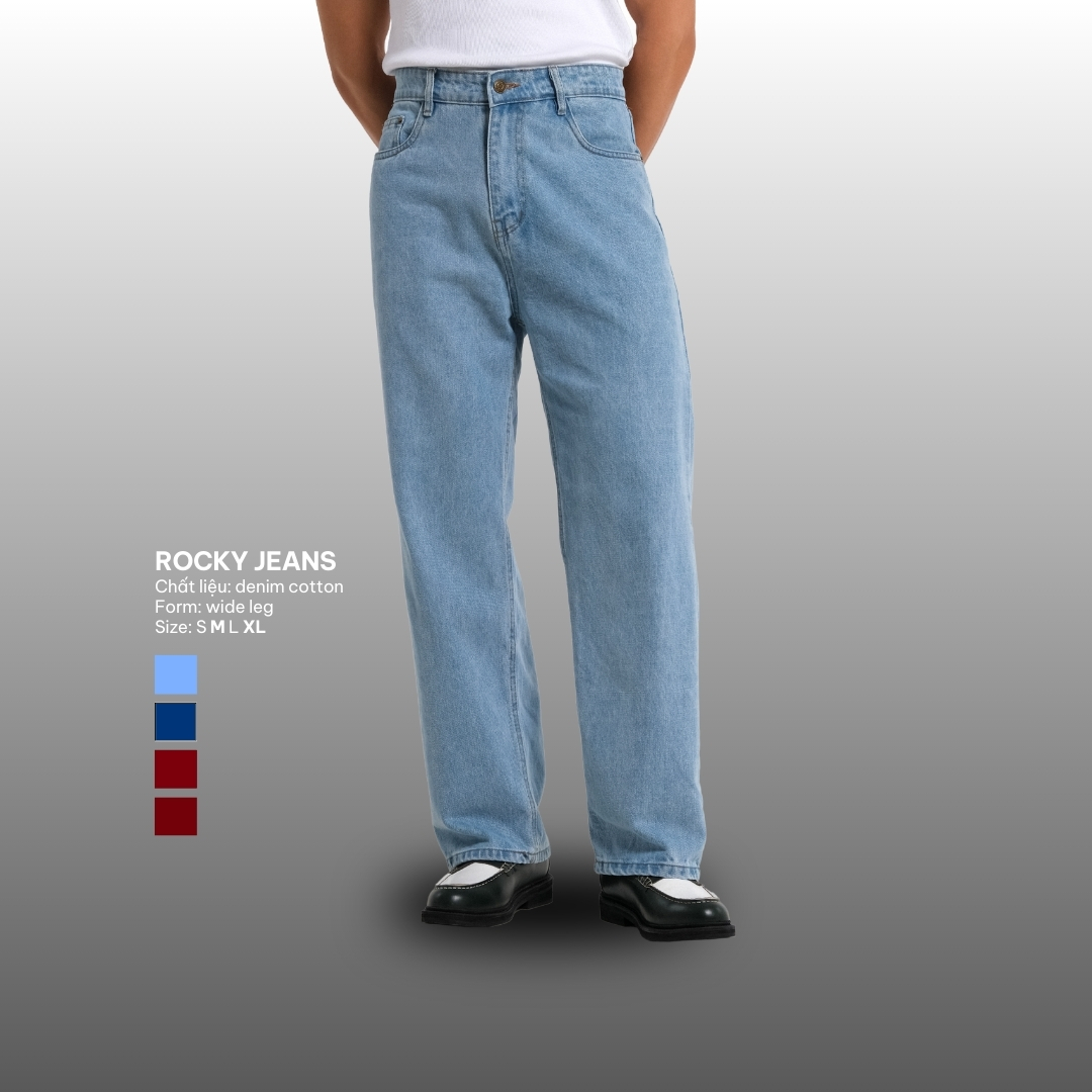 Quần Jean Nam Rocky Straight Fit Ống Đứng | B Brown Studios